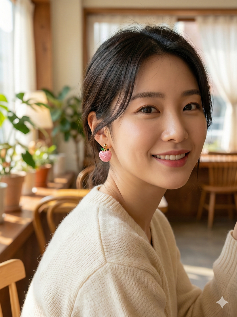 Pink Apple Pop Studs – Bling Bae