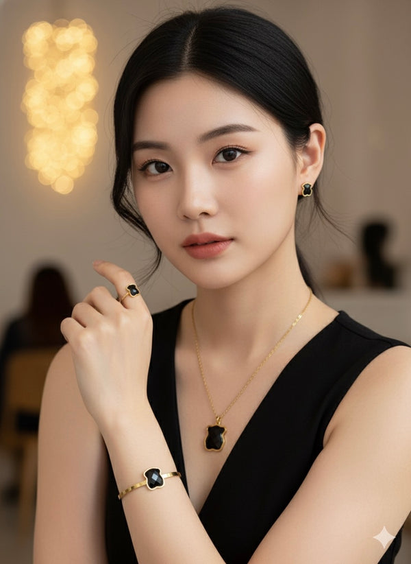 Midnight Bear Combo Set (316L Grade) – Bling Bae